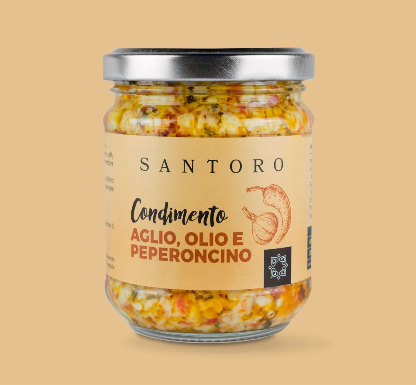 Esempio di food packaging design: label design per sughi | WillBe