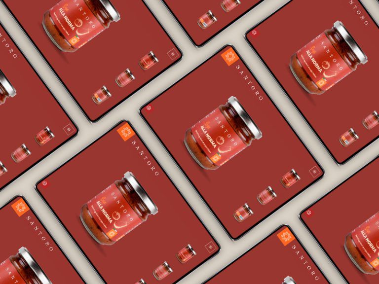 Esempio di food packaging design: label design per sughi - WillBe